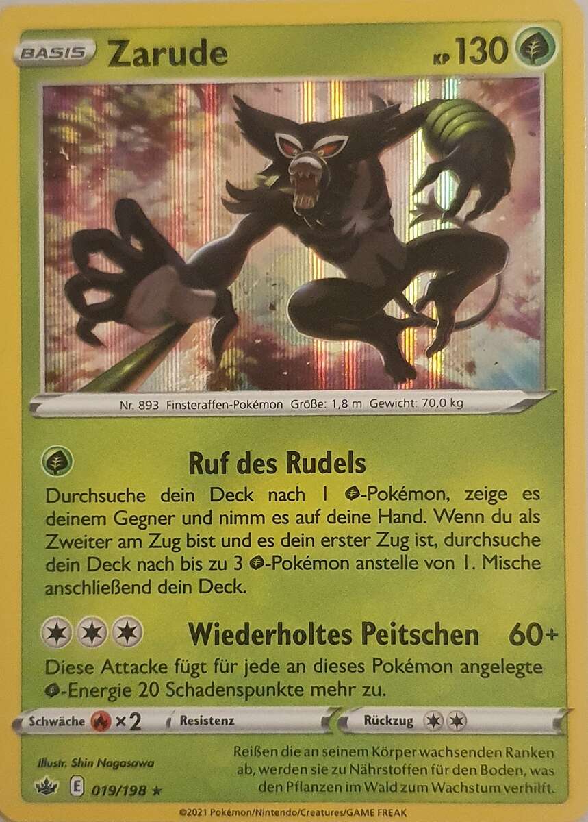 #893 — Zarude im Pokédex — Bisafans.de