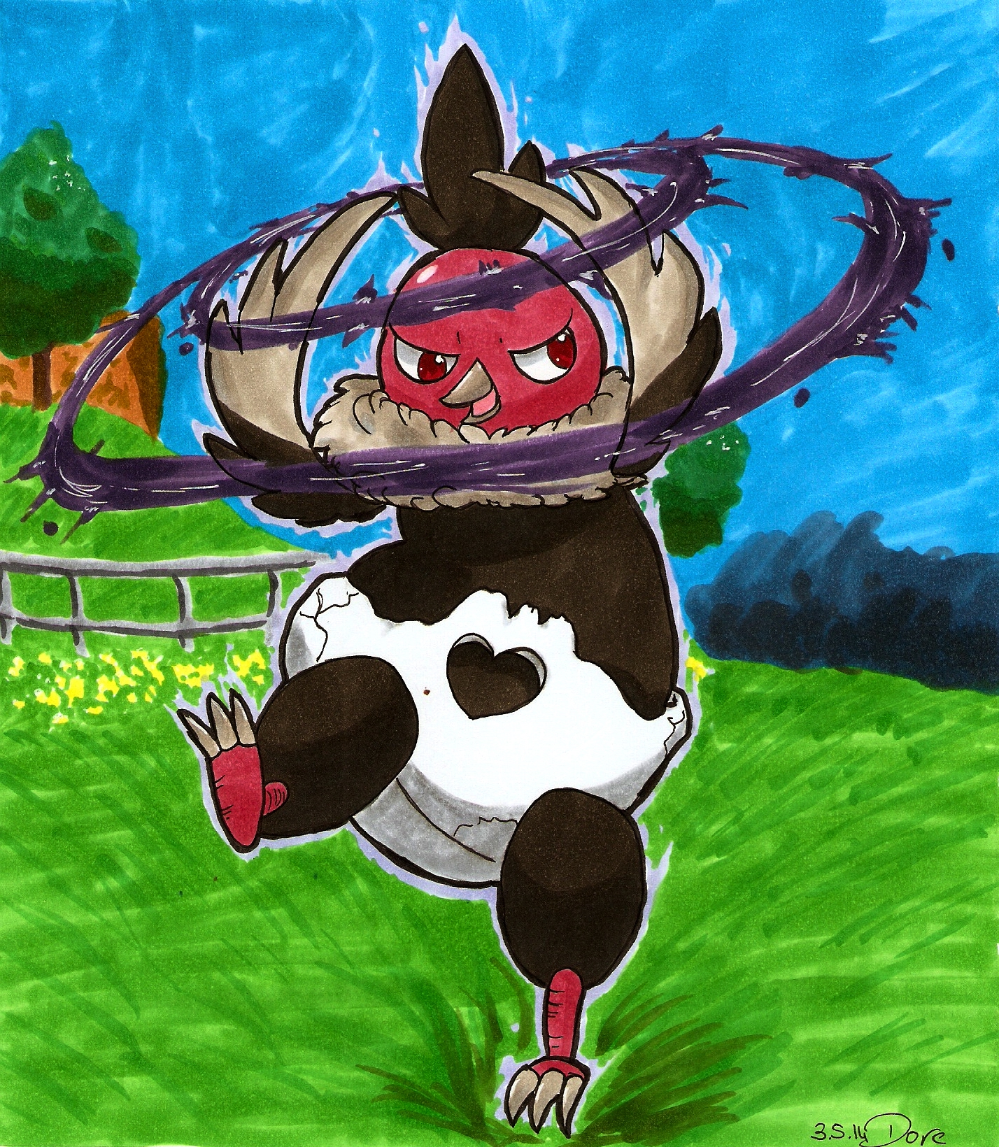 #629 Skallyk — Pokédex — Bisafans.de