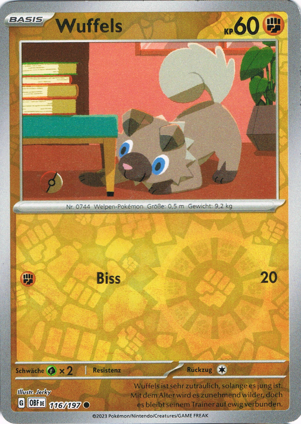 #744 — Wuffels im Pokédex — Bisafans.de