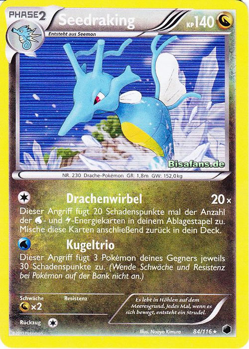 #230 — Seedraking im Pokédex — Bisafans.de