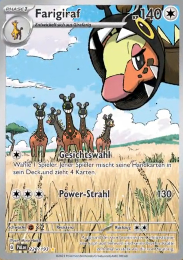 #981 — Farigiraf im Pokédex — Bisafans.de