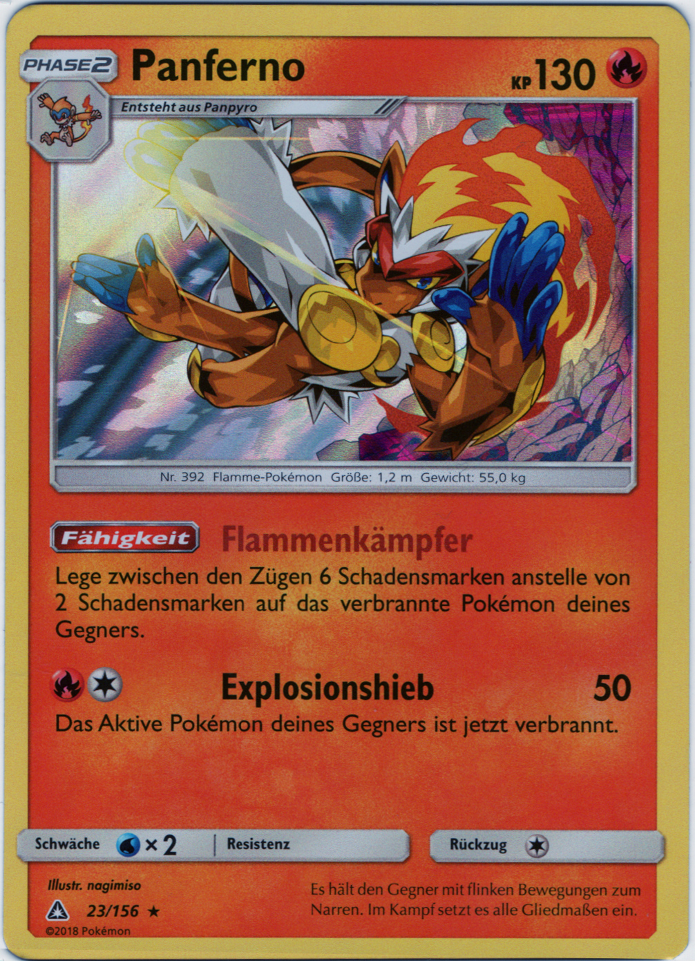 #392 — Panferno im Pokédex — Bisafans.de