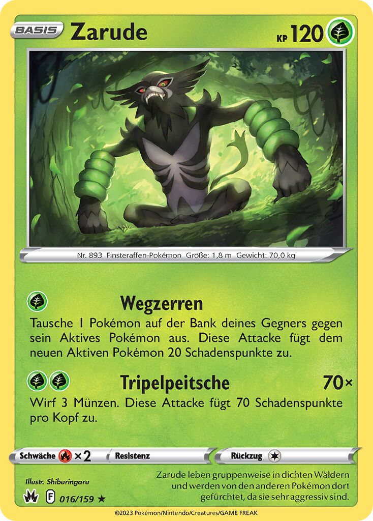 #893 — Zarude im Pokédex — Bisafans.de