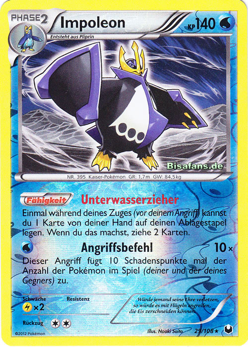 #395 — Impoleon im Pokédex — Bisafans.de