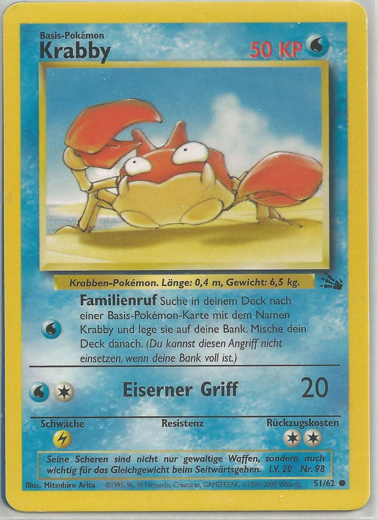 #098 — Krabby im Pokédex — Bisafans.de